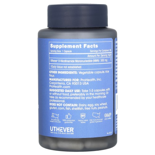 ProHealth Longevity, NMN Pro 300, 300 мг, 90 капсул купить в интернет ...